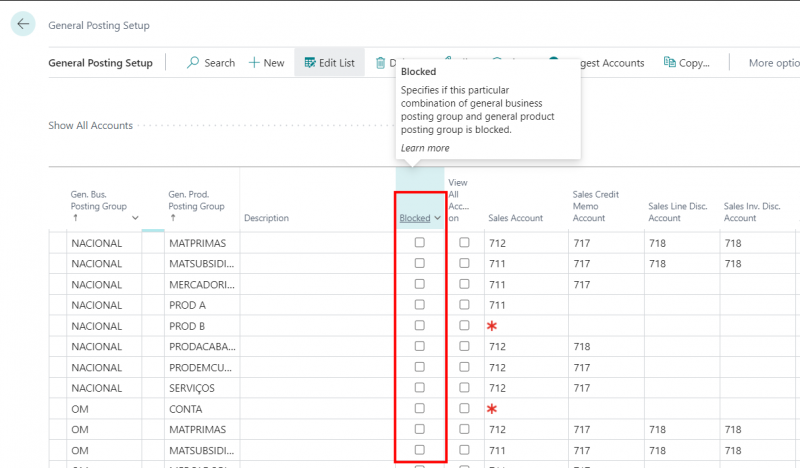 #034 BC BLOCK VAT AND GENERAL POSTING SETUPS | Arquiconsult - Soluções ...